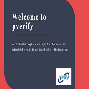 AdvancedMD Eligibility Verification | PPTX