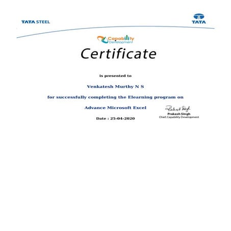 Advanced Microsoft Excel | PDF | Computing | Technology & Computing