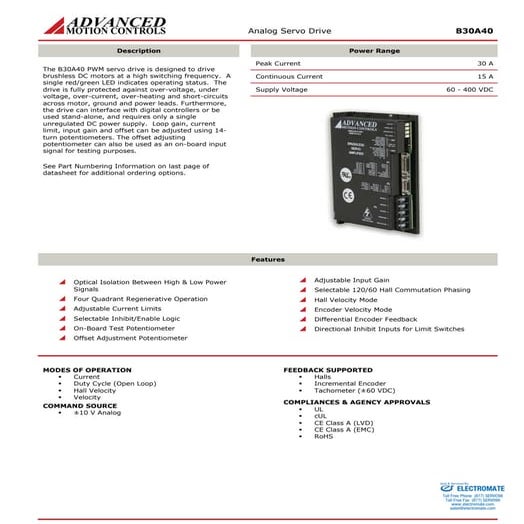 Advanced motion controls b30a40 | PDF | Computer Peripherals | Computing