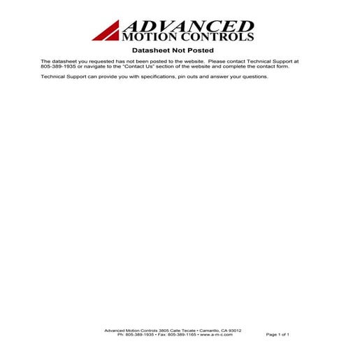 Advanced motion controls dq111ee15a40lac | PDF | IT and Internet ...