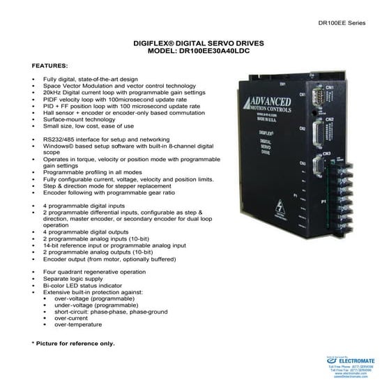 Advanced motion controls dr100ee30a40ldc | PDF | Computer Peripherals | Computing