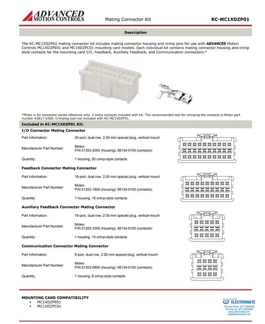 Advanced motion controls kc mc1xdz02 | PDF