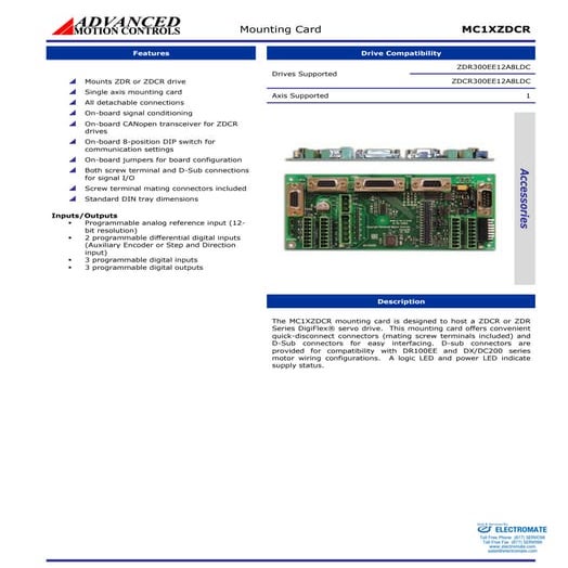 Advanced motion controls mc1xzdcr | PDF | Computer Peripherals | Computing