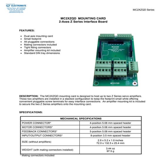 Advanced motion controls kc mc1xdz02 | PDF