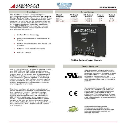 Applied motion products regen clamp | PDF