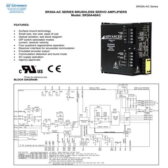 Advanced motion controls sr30a40ac | PDF