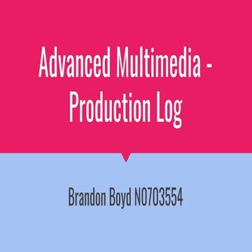 Advanced MultiMedia | PPT
