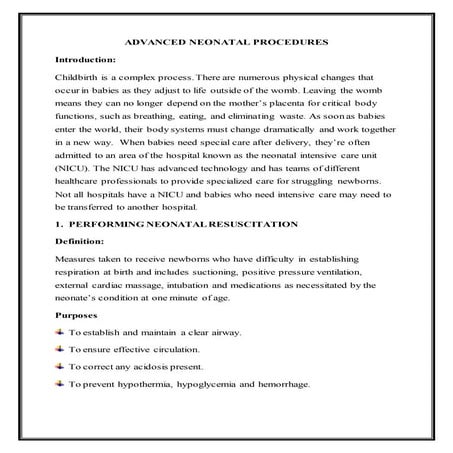 ADVANCED NEONATAL PROCEDURES (1).docx
