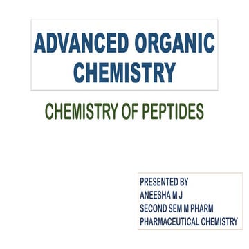 Merrifield Synthesis of Peptides | PDF