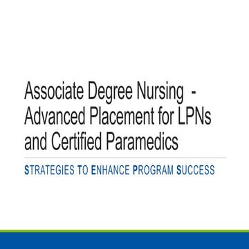 Advanced Placement Nursing - STEPS Session - July 2022 | PPTX