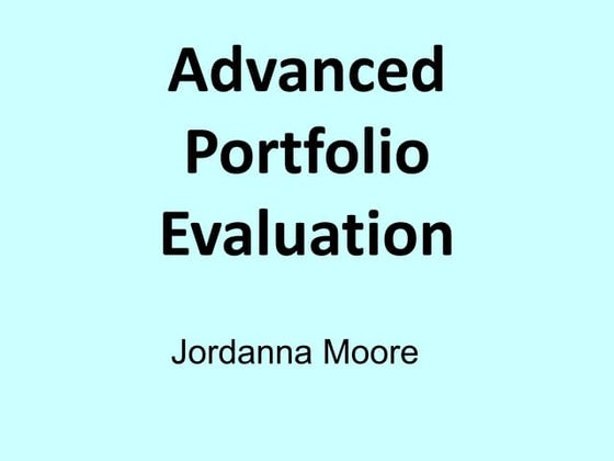 Evaluation a2 evaluation | PPT