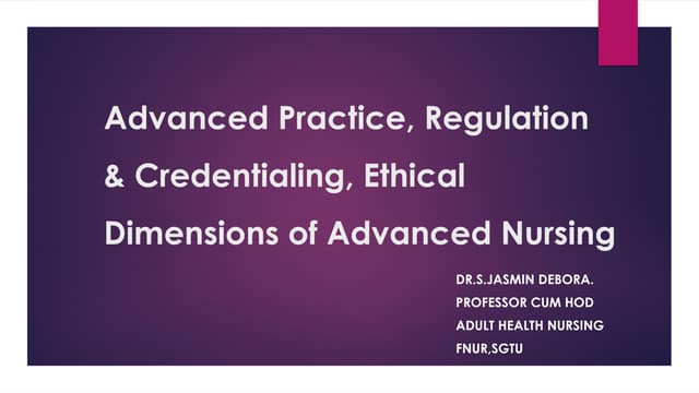 Advanced Nurse Practitioner (ANP)....... | PPTX