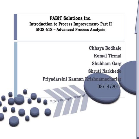 Advanced process analysis project report | PPTX
