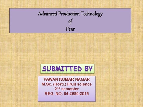 Planting system of fruit crops | PPT