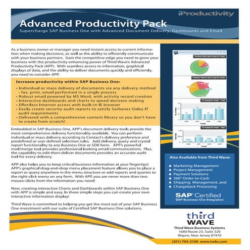 Advanced productivity pack | PDF