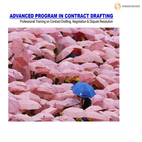 Advanced program in contract drafting Legal Career Program | PDF