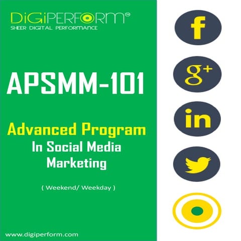 Advanced Program in Social Media Marketing | PPTX