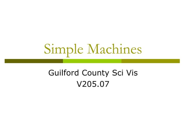 Science 5 (Simple Machines) | PPT