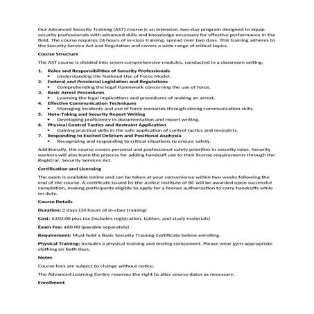 Advanced Security Training (AST) course.docx