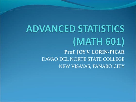 Statistical Treatment | PPT