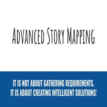 Advanced story mapping | PPT