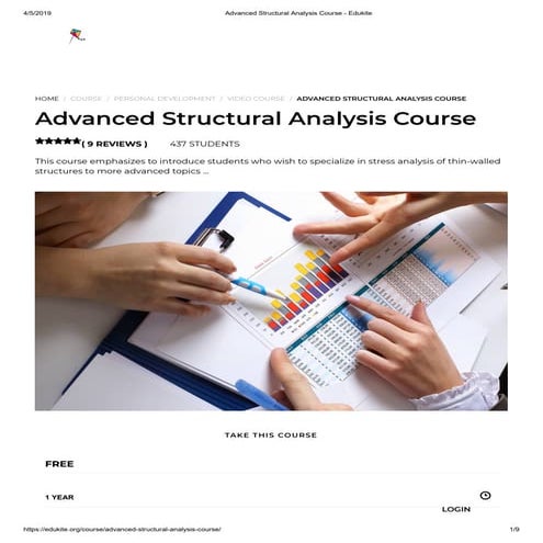 Advanced structural analysis course edukite | PDF