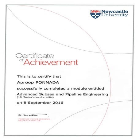 Advanced subsea and pipeline engineering | PDF