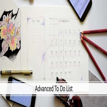 Advanced to do list | PPTX