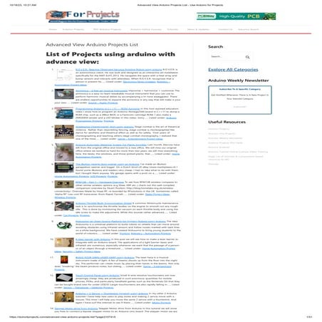 Advanced View Arduino Projects List Use Arduino For Projects 5pdf 1264