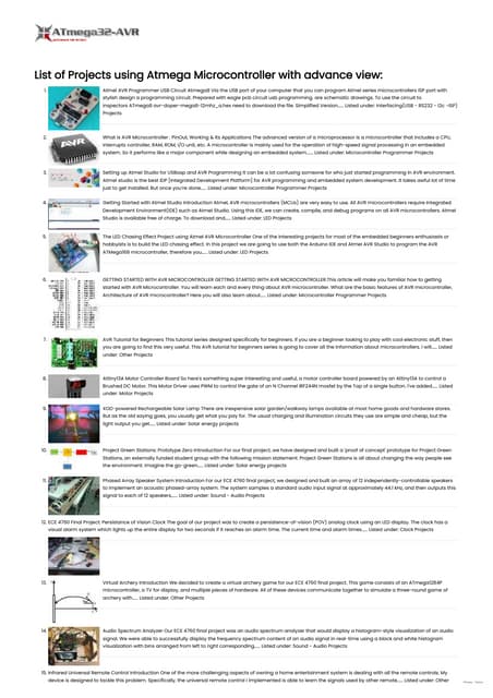 Advanced View of Atmega Microcontroller Projects List - ATMega32 AVR.pdf Advanced View of Atmega Microcontroller Projects List - ATMega32 AVR.pdf