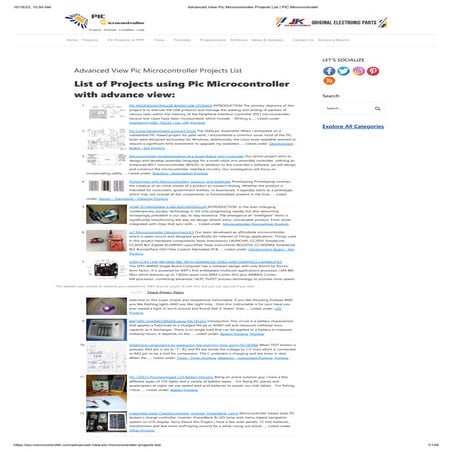 Advanced View Pic Microcontroller Projects List Pic Microcontrollerpdf Computing