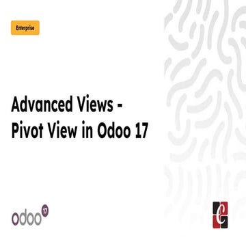 Views In Odoo Advanced Views Pivot View In Odoo 17 Ppt 