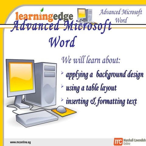 AdvancedWord01 | PPT