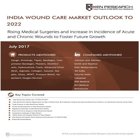 Advanced Wound Care Industry Wound Care Products Market Segmentation