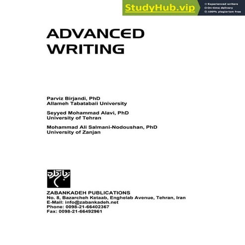 ADVANCED WRITING | PDF