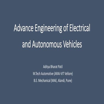 Advance Engineering of Electrical and Autonomous Vehicles.pdf