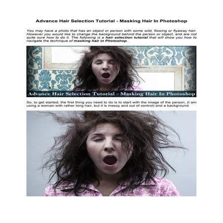 Advance Hair Selection Tutorial – Masking Hair in Photoshop | PDF