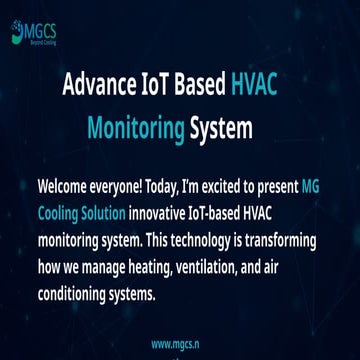 Advance Iot Based Hvac Monitoring System Pptx Internet Computing