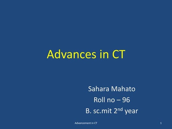 Components of ct | PPT