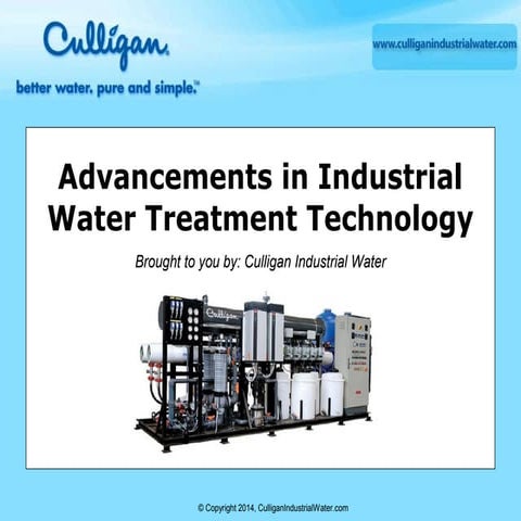 Advancements in-industrial-water-treatment-technology | PPT