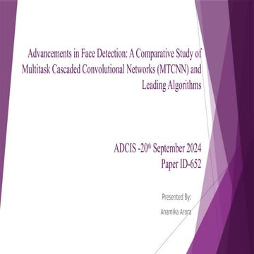 Advancements in Face Detection USING MTCNN and other algorithms.pptx