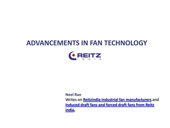 UNDERSTANDING THE ROLE OF ID AND FD FANS IN INDUSTRIAL PROCESSES | PPT