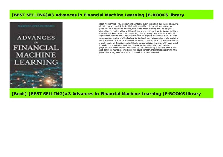 [BEST SELLING]#3 Advances in Financial Machine Learning |E-BOOKS libr…