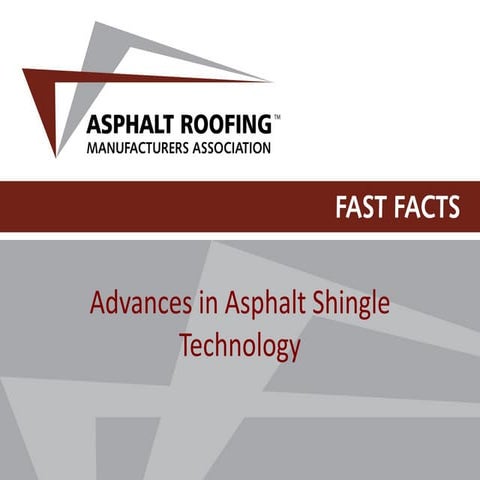 Advances in Asphalt Shingle Technology | PDF