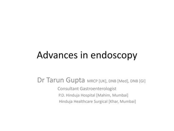 ENDOSCOPY | PPT