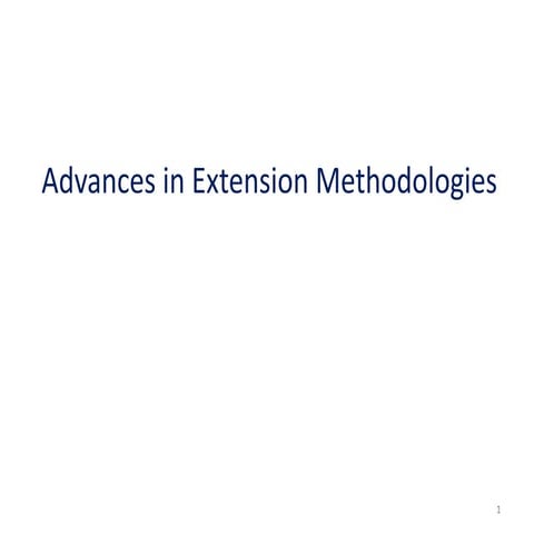 advances in extension methodologies 1.pdf