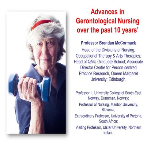 Advances in gerontological nursing prof b mc cormack | PDF