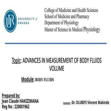 Advances in measurement of body fluids volume.pptx