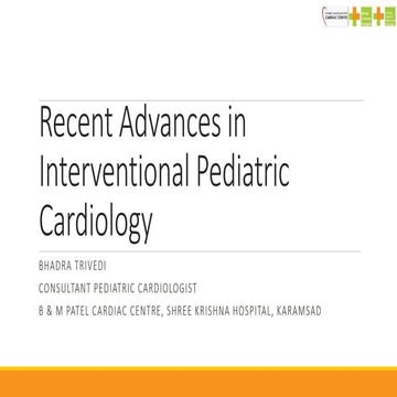 Advances in ped card | PPT