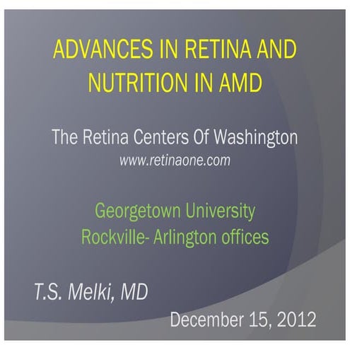 Advances in retina and nutrition in amd | PDF